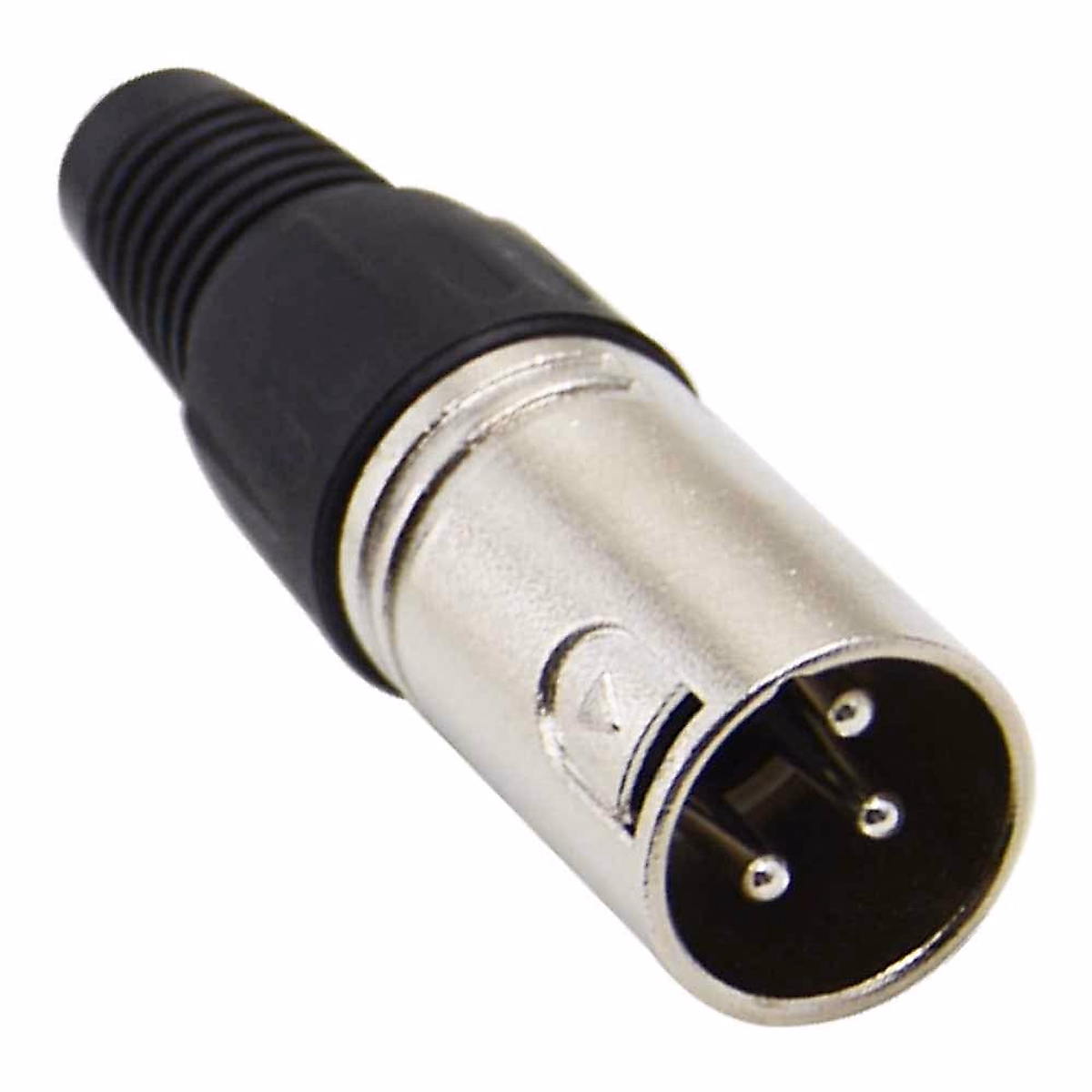 BNKENX 4Pack XLR Male Plugs Connectors XLR-M Plug 3 Pin Male XLR Mic Connector Audio Mic Microphone Cable Plug Connector Audio Socket