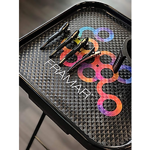 Framar Black Big Bite Clips - Set of 4 Professional Hair Clips – Hair Clips for Styling, Clips for Hair, Metal hair Clips - Extra Grip & Durable