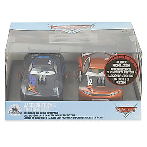 Disney Pixar Jackson Storm & Tim Treadless Pull 'N' Race Die Cast Set – Cars