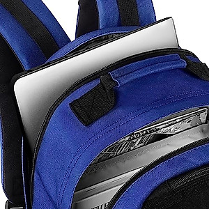 Choco Mocha Boys Camo Backpack for Elementary Middle School, Large Backpack for Kids Teen Boys, 18 Inch, Blue