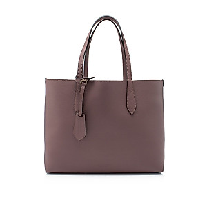 Burberry Medium Reversible Leather Tote- Light Elderberry
