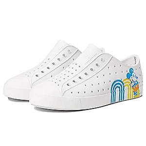 Native Shoes Kids Jefferson Print Sneakers for Little Kids - Free Friendly Step, Eva Upper, and Let Feet Breathe Shell White/Shell White/Positive Mickey 11 Little Kid M