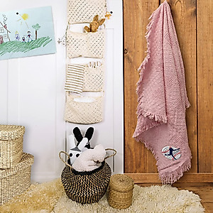 Nursery Bedding Baby Blankets for Boys & Girls Sport Baseball Player B Cotton Soft Receiving Swaddle Pink Design Only