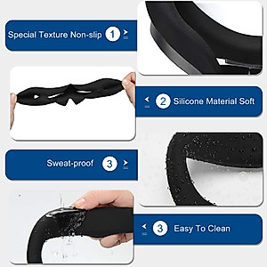 Silicone Face Interfacial Cover for Oculus Quest 2 Gaming Accessories Headset Sweat-Proof Non-Slip Washable Replacement Light Blocking Pads Cushion by X-super Home