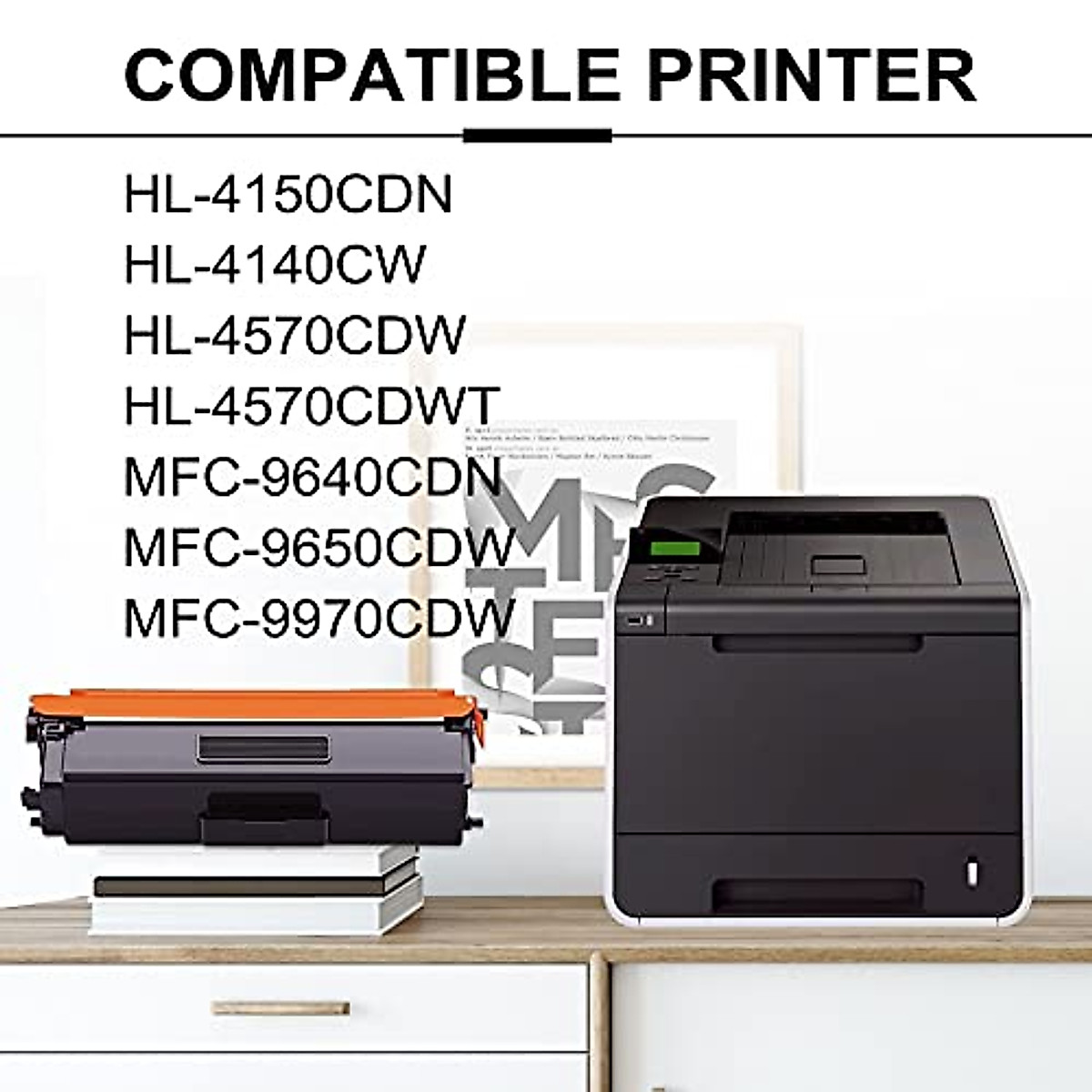 5 Pack (2BK+1C+1M+1Y) TN-315 TN315 Compatible TN315BK TN315C TN315M TN315Y Toner Cartridge Replacement for Brother HL-4150CDN 4140CW MFC-9640CDN 9650CDW Printer Ink Cartridge,Sold by MICHESTA