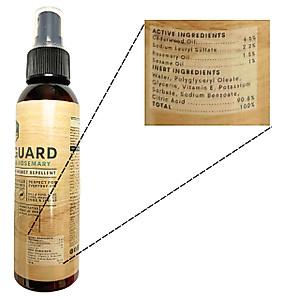 Trail Guard Natural Extra Stregth Insect, Flea and Tick Spray for Dogs, Cats, People & Home - 4oz Plant-Based Insect & Tick Repellent for Dogs - Kid Safe - DEET Free - Flea and Tick Prevention