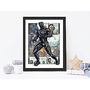 Superhero Posters for Boys Room - 8x10 Inches Set of 9 UNFRAMED - Superhero Wall Art - Superhero Wall Decor - Superhero Comics Characters for Boys Room Nursery Kids Rooms Bedrooms Toddlers Teens Bathrooms Girls Rooms by EOM Art & Design