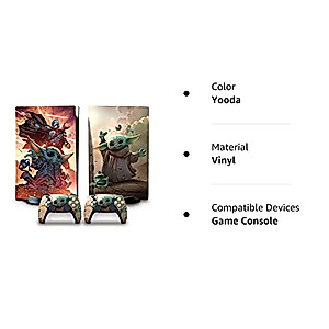 PEYANZ Ｐ.S.5 Skin for Console(Disk Edition) and Controllers Vinyl Sticker, Durable, Scratch Resistant, Bubble-Free