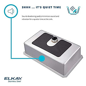 Elkay Crosstown 16 Gauge Stainless Steel, 30-1/2" x 18-1/2" x 10" Single Bowl Undermount Sink Kit