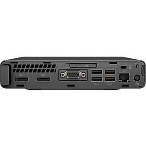 HP Elitedesk 800 G3 Mini Business Desktop (Intel Quad Core i5-6500T, 8GB DDR4 RAM, 256GB NVMe M.2 SSD) Type-C, DisplayPort DP, WiFi, Ethernet, Keyboard+Mouse, Windows 10 Pro 64-bit (Renewed)