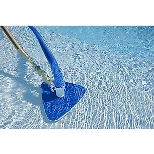 Aqua Select 10" Weighted Triangular with Swivel Adapter Vacuum Pool Head | EZ Clip Handle | Remove Debris from Inground and Above Ground Pool | Keep Your Swimming Pool Clean