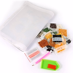 Fluorescent Butterfly Diamond Painting Kits Adults and Children by Number Paste DIY Diamond Painting, Cartoon Landscape Art, Small Fresh Summer Girls Home Decor & Handmade Collectibles 8x12inch