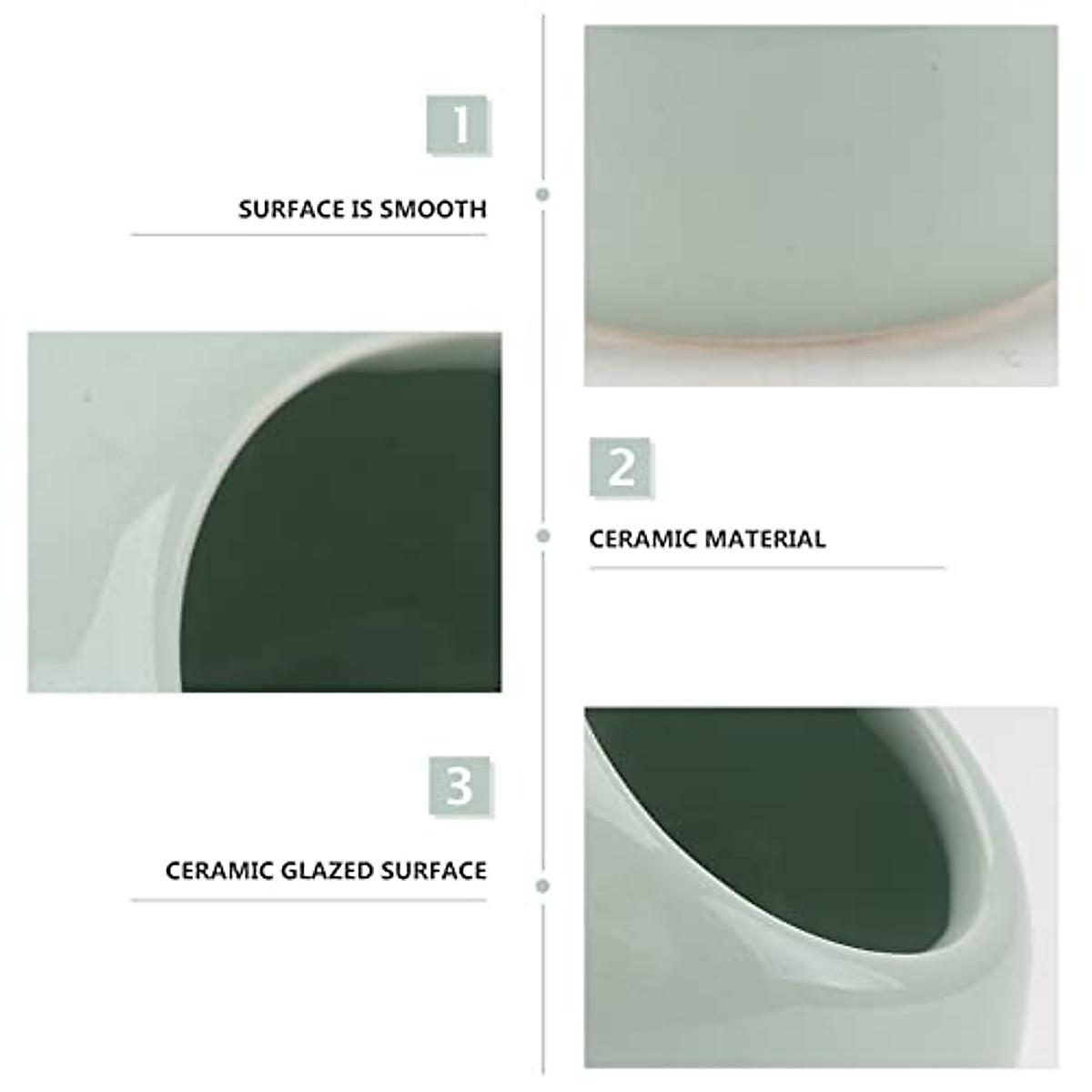 POPETPOP Small Animal Pet House Ceramic Nest Cool Bed Hamster Hideout House Hut Cave for Chinchillas Hamster Gerbils Hedgehog Green