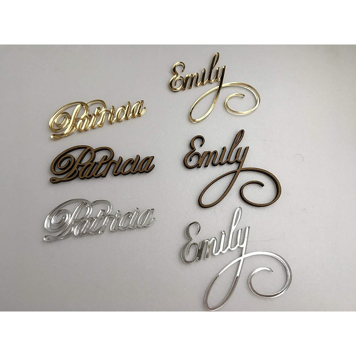 Personalized Wedding Signs Acrylic Place Cards Place Name Settings Wooden Custom Guest Table Names Laser Cut Name Formal Wedding Invitation Escort Cards Wood Bride Groom Party Decorations Event Decor