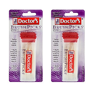 The Doctor's BrushPicks Interdental Toothpicks, 120-Picks per Pack (2-Pack)