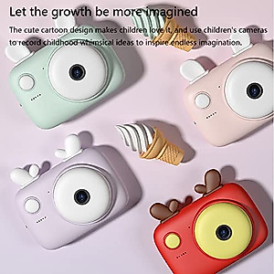 LINXHE Digital Camera, HD 1080P Camera with LCD Screen, Compact Portable Mini Cameras for Students, Teens, Kids (Color : Purple)