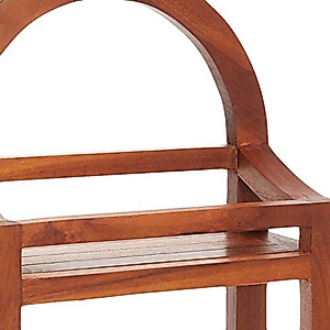 Bare Decor BARE-AX4508 Teak Shower Caddie Storage Organizer, 24"