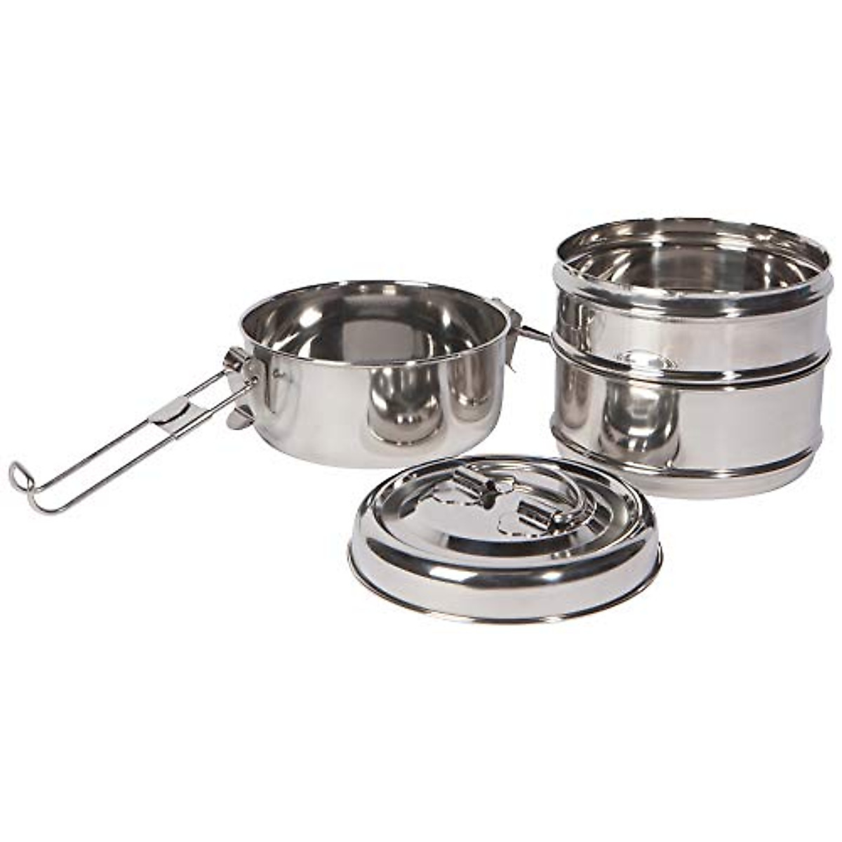 Now Designs Stainless Steel Tiffin, Simply Steel - 4.75 x 6 in | Homemade Meal Transport
