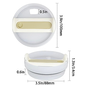 40 OZ Tumbler Lids Fit for Stanley Cup, Skinny Tumbler Lid Replacement, Spill Proof Splash Resistant Tumbler Replacement Cover for Stanley and More Coffee Mugs 2 pack