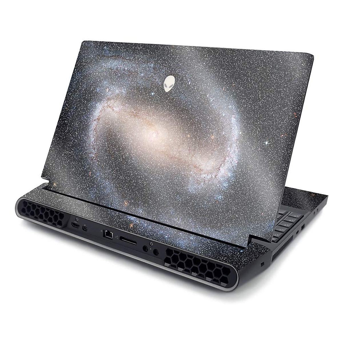 MightySkins Skin for Alienware AREA-51M R2 (2020) - Abstract Black | Protective, Durable, and Unique Vinyl Decal wrap Cover | Easy to Apply, Remove, and Change Styles | Made in The USA