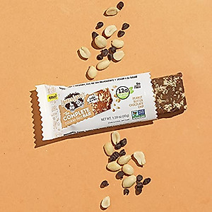 Lenny & Larry's The Complete Cookie-Fied Bar, Peanut Butter Chocolate Chip, 45g - Plant-Based Protein Bar, Vegan and Non-GMO, Pack of 9