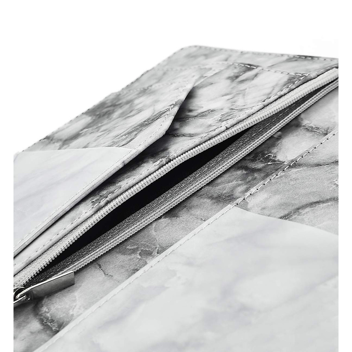 Server Books for Waitress - Marble Texture Leather Waiter Book Server Wallet with Zipper Pocket, Cute Waitress Book&Waitstaff Organizer with Money Pocket Fit Server Apron