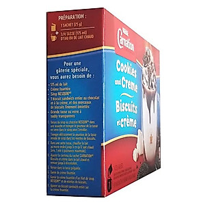 Nestle Carnation Cookies and Creme Hot Chocolate Mix, 7 x 25g/0.9 oz. Sachets (Imported from Canada)