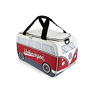 BRISA VW Collection - Volkswagen Samba Bus T1 Camper Van Cooler Bag 25 l (White/Red)