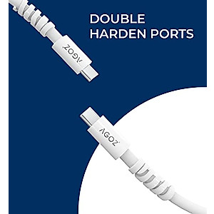 AGOZ 20ft Extra Long USB C to USB C Cable Fast Charger Cord Compatible with MacBook Air, MacBook Pro, iPad Air 5th 4th Gen, iPad Pro 12.9" 6th 5th 4th 3rd Gen, iPad Pro 11"