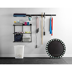 Rubbermaid Fasttrack Rail Storage 36"x12" 3-Shelf Kit, 350 lbs. Per Shelf, for Home/Garage/Shed/Workshop Organization