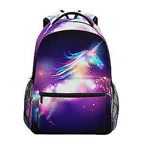 MNSRUU Unicorn Backpacks for Boys and Girls Kids Unicorn School Bookbag Lightweight Travel Bag with Adjustable Strap