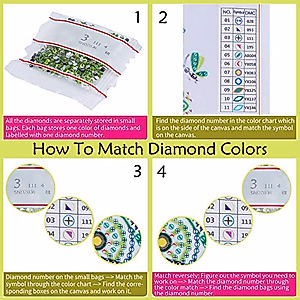 DIY Diamond Painting Storage Cubes Organizer Container Kits, Folding Storage Box with DIY Diamond Painting Art Craft Kits for Desktop Toys Sundries Pantry Closet, Toys, Bedroom Organizer.