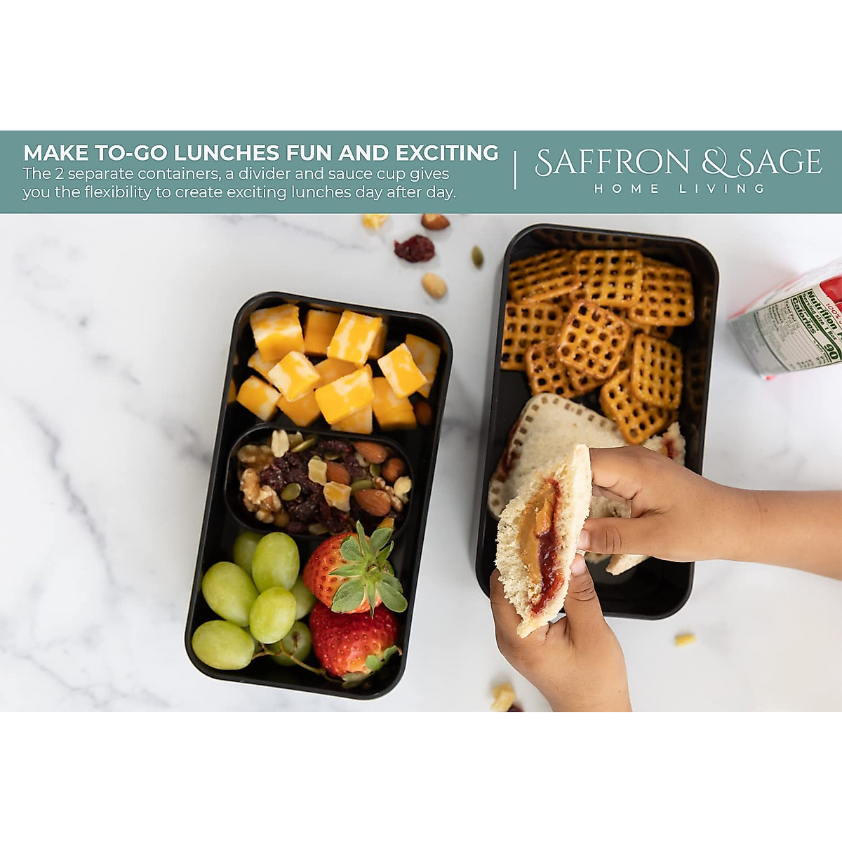 Bento Box Adult Lunch Box Containers - 42oz Japanese style Bento Lunch Box for Adults or Kids with Cutlery, Chopsticks, Sauce Container and Bento Bag - Leak proof, Dishwasher, Freezer, Microwave safe