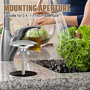 2 Pieces 2 Inch Kitchen Sink Hole Cover Faucet Hole Cover Stainless Steel Kitchen Sink Tap Hole Plate Stopper Cover Blanking Metal Plug (Brushed Stainless Steel)