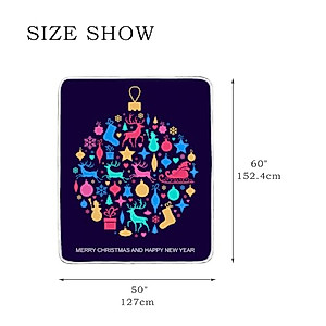 DreamBay Throw Blanket for Couch Sofa Bed Christmas Tree Decorations Lightweight Blankets for Home Office Camping Travel Cozy Blanket 50x60 inches Washable