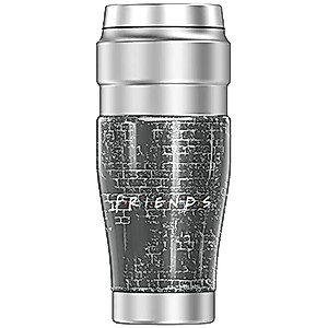 THERMOS Friends Life Is Better With Friends STAINLESS KING Stainless Steel Travel Tumbler, Vacuum insulated & Double Wall, 16oz