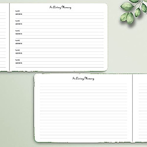 Tiankool Elegant Funeral Guest Book - Memorial Service Guest Book-Celebration of Life Guest Book for Funeral Sign in - Memory Book for Funeral Guest Registry-134 Pages,10" x 7",Hardcover