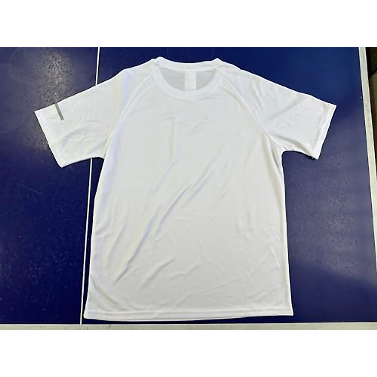 Men's Pack of 1 Workout Running Shirts, Dry Fit Moisture Wicking T-Shirts, Sports Gym Athletic Short Sleeve Shirts White XL