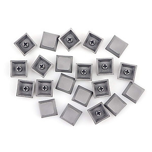 108 Key Mechanical Keyboard Pbt Keycap XDA 1u Mixded Color Gray Keycaps for Switches Gaming Mechanical Keyboard (Axis Body : 26 pcs, Color : Gray)
