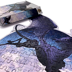 Paper House Productions Harry Potter Set of Four 120-piece Mini Puzzles in Storage Box - Magical Beasts