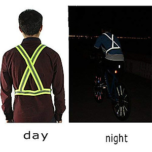 Comidox Reflective Vest with Hi Vis Bands, Fully Adjustable & Multi-Purpose: Running, Cycling, Motorcycle Safety, Dog Walking - High Visibility Pink 1PCS