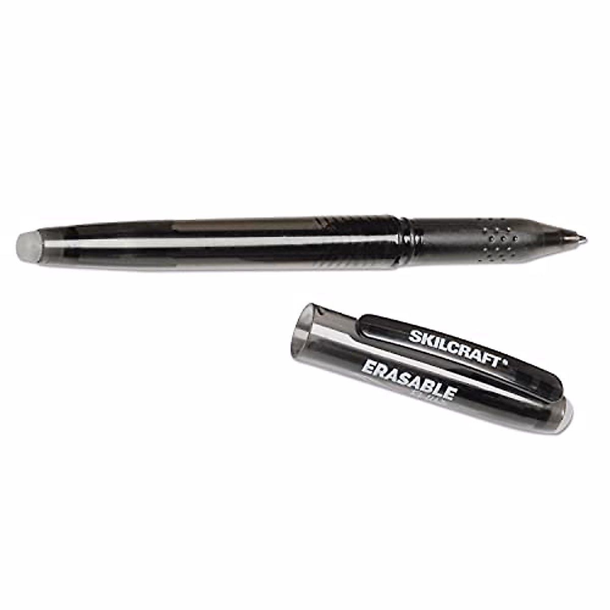 SKILCRAFT Erasable Re-Write Gel Stick Pen - Fine Point - Black Ink