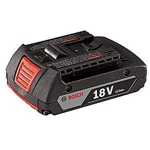 Bosch BAT612 18-volt Lithium-Ion 2.0 Ah Slim Pack Battery with Digital Fuel Gauge , Black