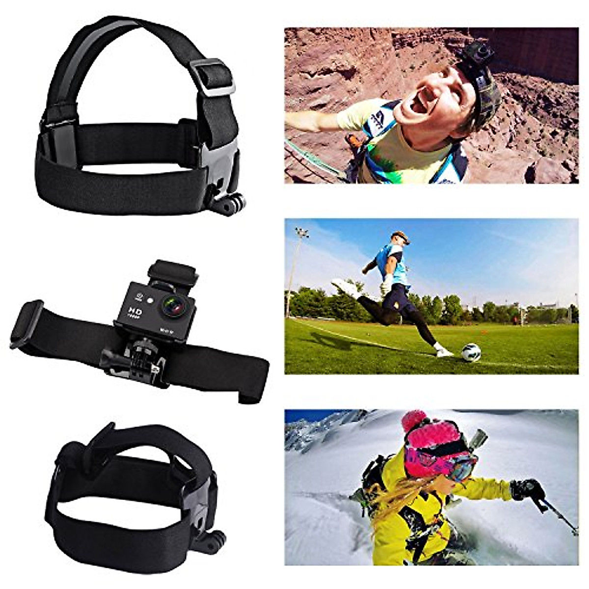 AKASO Outdoor Sports Action Camera Accessories Kit 7 in 1 for AKASO EK7000/ EK7000 Pro/ Brave 4/ Brave 7 LE/ Brave 7/ Brave 8/ V50X/ V50 Pro/ V50 Elite/Go Pro Hero 9