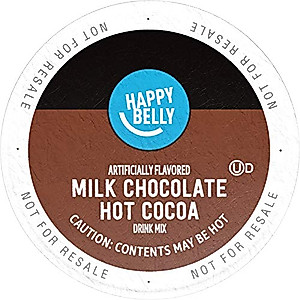 Amazon Brand - Happy Belly Hot Cocoa Pods, Milk Chocolate, 24 Count, Pack of 1