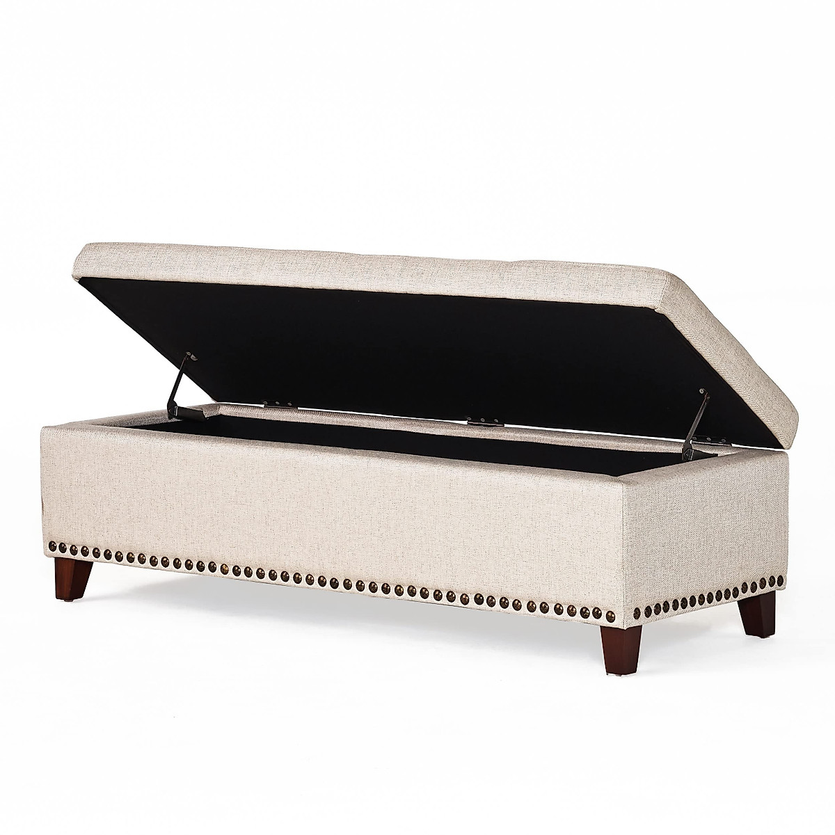 Christopher Knight Home Gavin Fabric Storage Ottoman, Beige