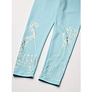 Amazon Essentials Disney | Marvel | Star Wars | Frozen | Princess Girls' Leggings, Pack of 4, Frozen Sisters, 4T