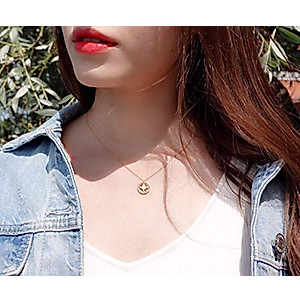 Opal compass necklace, Best friend necklace for 2, BFF Necklace, friendship necklace for 2, gold dainty necklace, Christmas gift, Graduation gifts, long distance