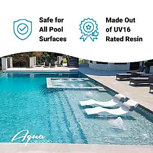 Aqua Outdoors in-Pool Chaise Riser (White)