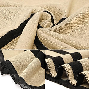 SPFAS Warm Cashmere Feel Scarf for Women Winter Pashmina Shawl and Wraps Soft Large Blanket Scarves